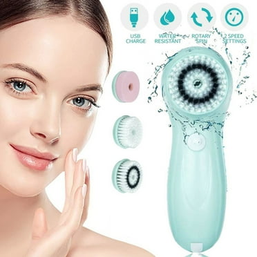 Rechargeable Electric Facial Cleansing Brush Spin Massager System Face ...