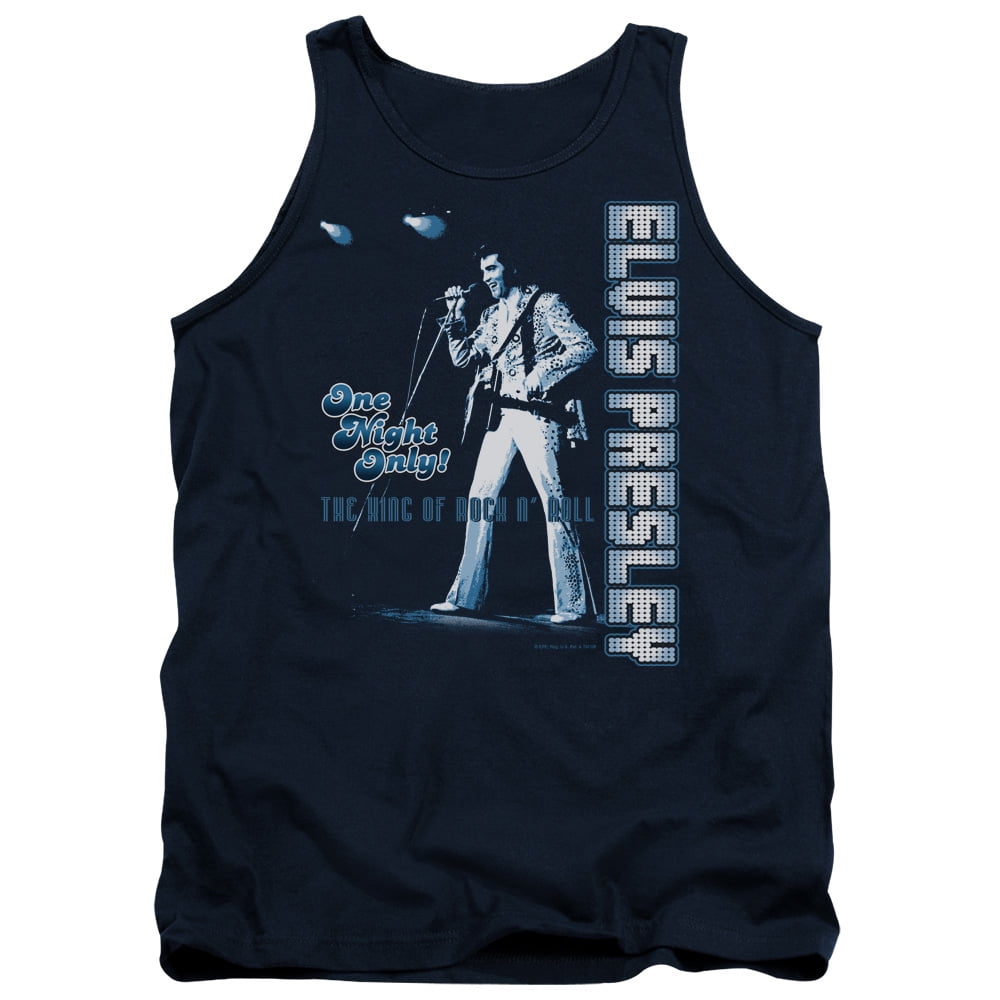 Elvis Presley One Night Only Tank Top Navy - Walmart.com