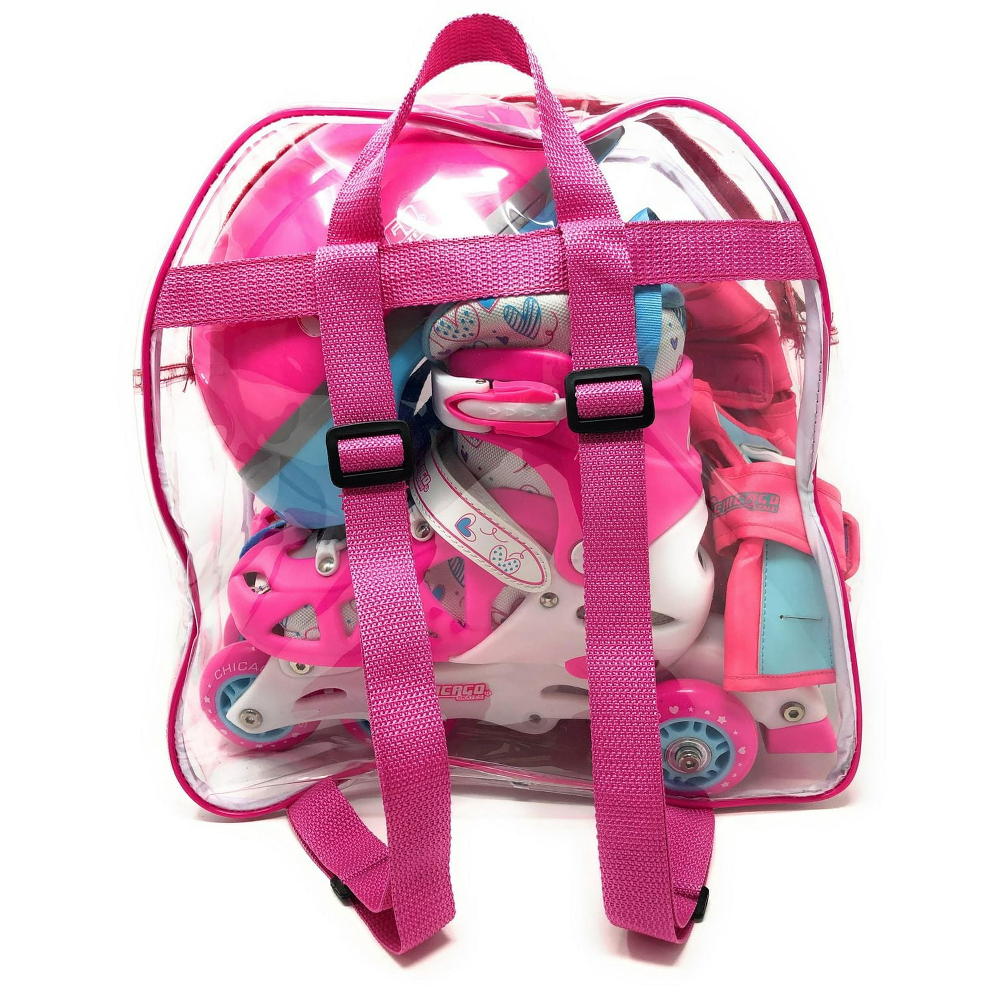 Click here for Chicago Skates Adjustable Pink Inline Skates Combo... prices