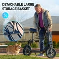 KEESTP Electric Bike with Pet Basket, Foldable, 3 Modes - 20 Miles 18 ...