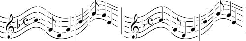 Musical Notes Wall Stencil SKU #3668 by Designer Stencils - Walmart.com