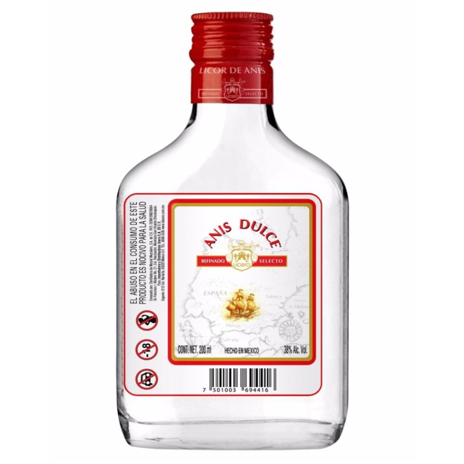 Pack de 6 Anis Ucero Dulce 200 ml | Walmart en línea