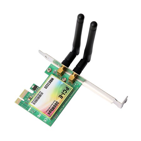 Anself Wireless LAN Card WiFi Network Card with High-gain Antennas AP Function 300M PCI-E ...
