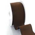 Ribbon Traditions 2.5" Wired Suede Velvet Ribbon Rustic Brown - 10 ...