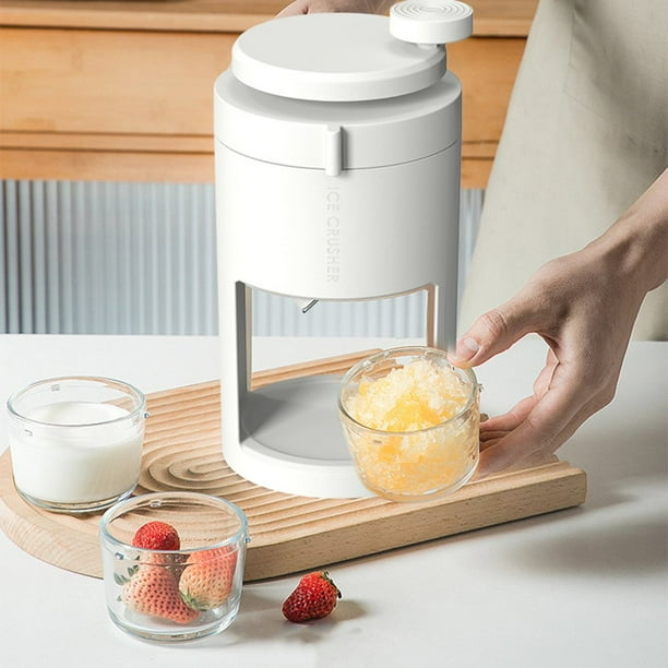 Manual Shaved Ice Maker Machine Large Capacity Detachable Ice Breaker ...