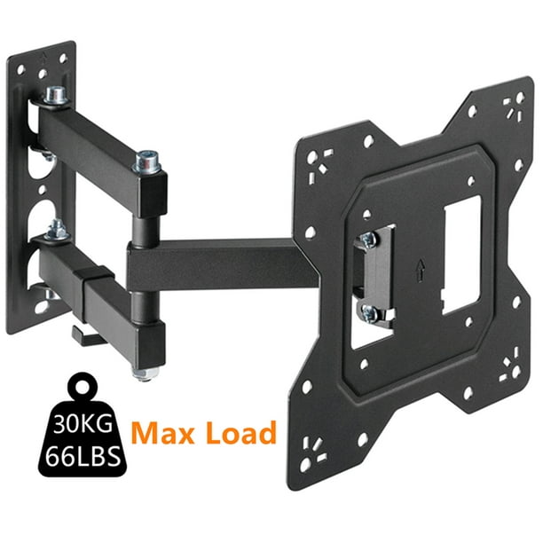 PrimeCables Full Motion Tv Wall Mount For 17 42 Tvs Up To 25kg Fits Single Wood Studs Size N A