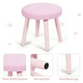 Gymax Kids Vanity Makeup Table & Chair Set Make Up Stool Play Set for ...