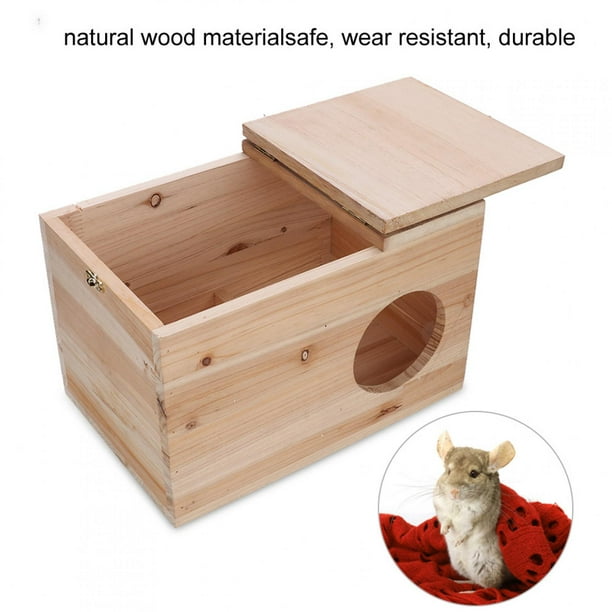 Hilitand Wood Nesting House, Humanized Shape Design Pet Breeding Box ...