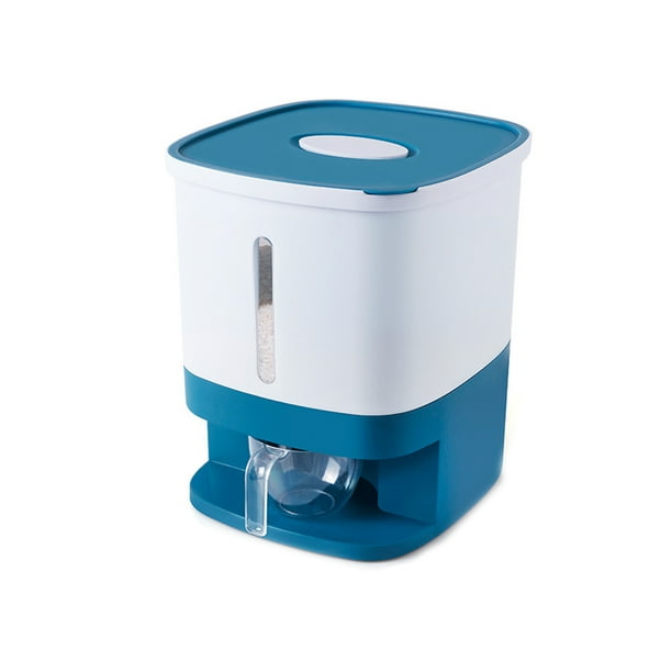relayinert 10KG Rice Bucket Dispenser Sealed Grain Case Cereal Food ...