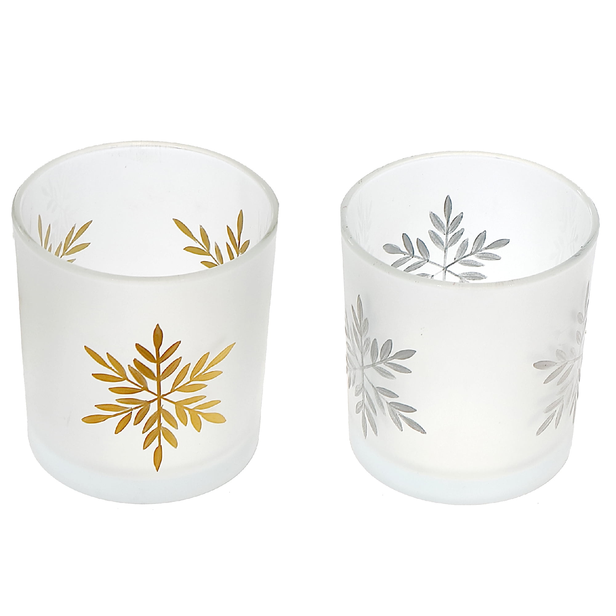 Click here for Ih Casadécor Frosted Glass Tealight Holders (Snowf... prices