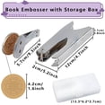 1 Set Embosser Hand-Held Embossing Stamp Seal Embosser for Envelopes ...