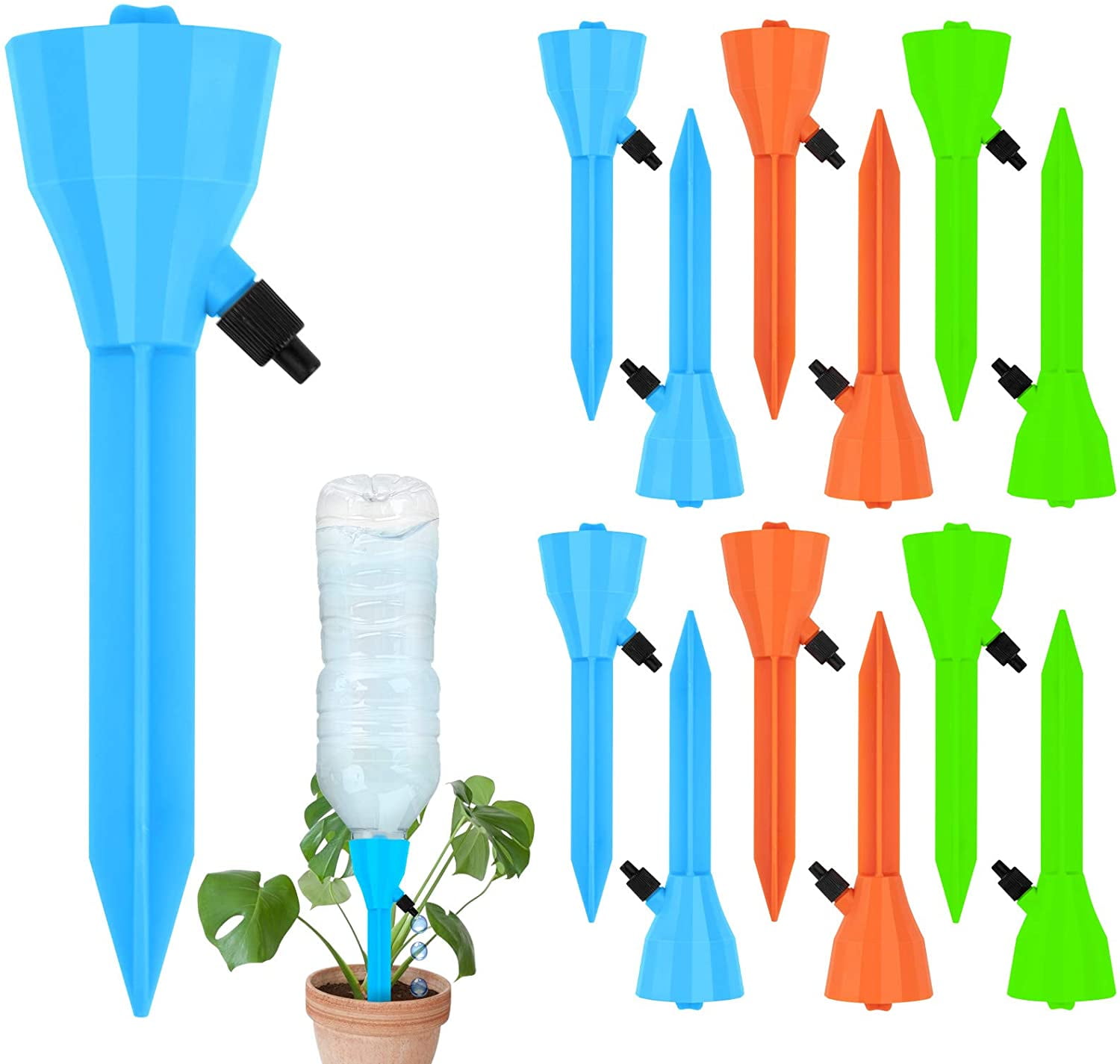 12Pack Self Watering Spikes, Automatic Plant Waterer for Vacations ...