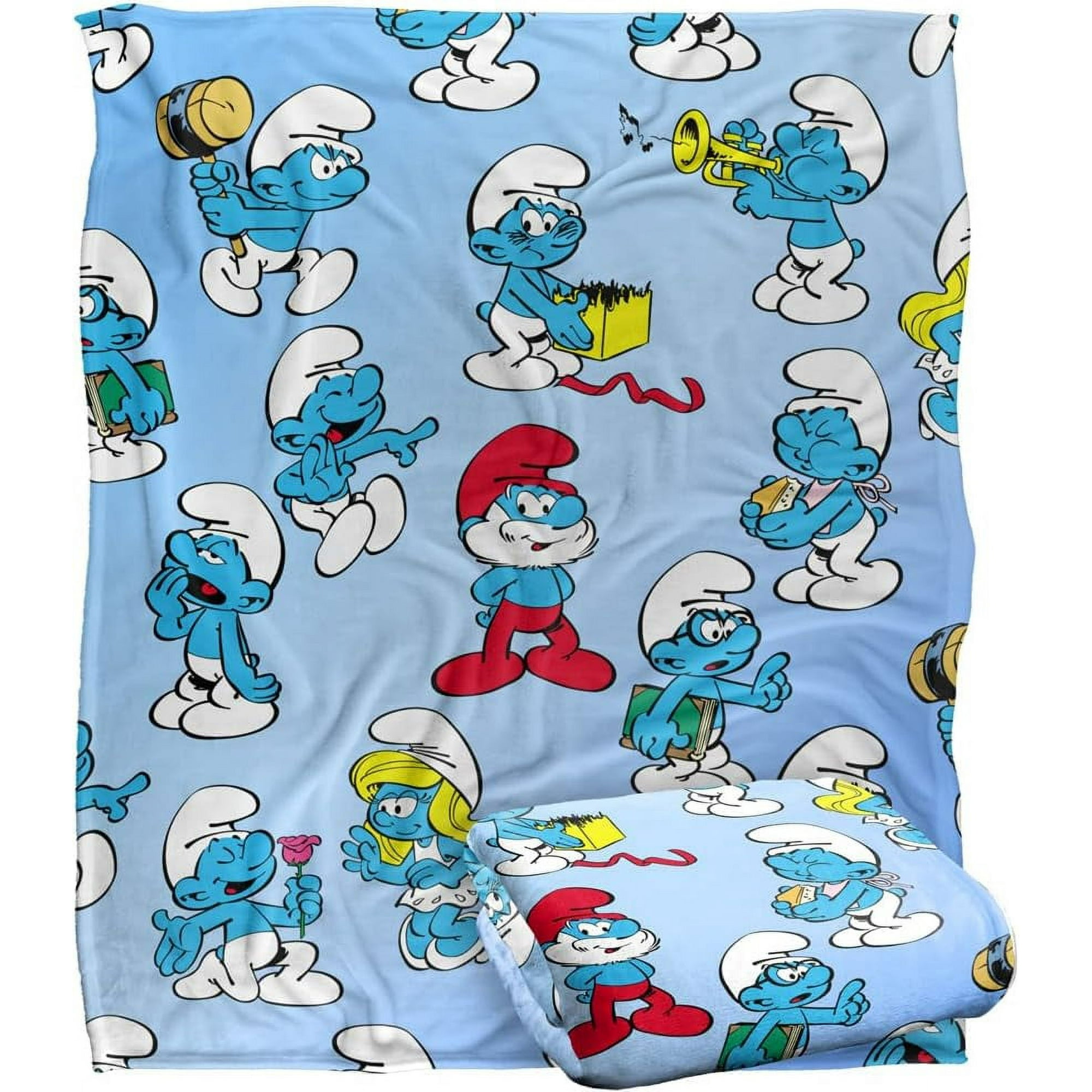 Click here for Kljhyu The Smurfs Blanket  36X58 Smurfs All Over S... prices