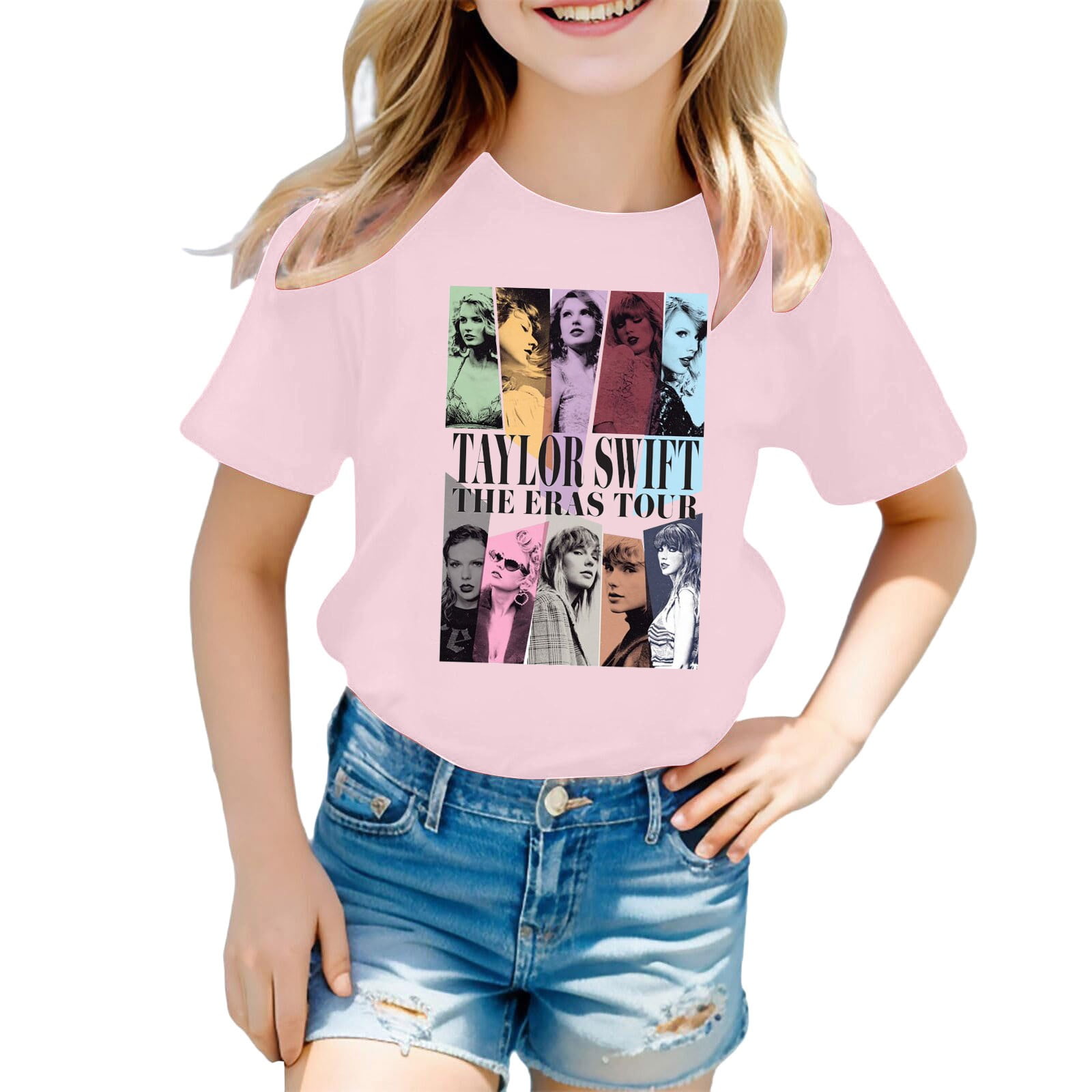 Click here for Huanbai Girls Soft Short Sleeve Crew Neck T Shirts... prices