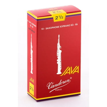 Vandoren Bari Sax Java Red Reeds Strength #3; Box of 5 - Walmart.com