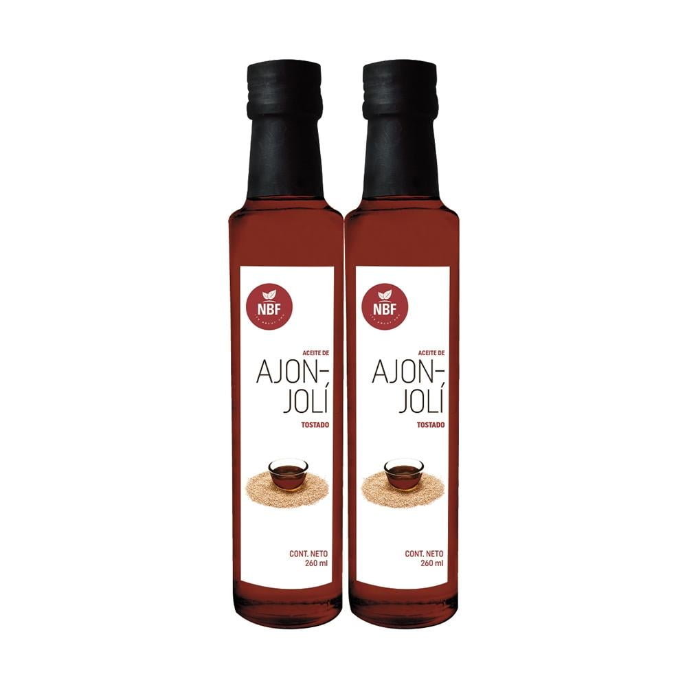 Duo Pack Aceite de Ajonjoli NBF Tostado 260 ml | Bodega Aurrera en línea