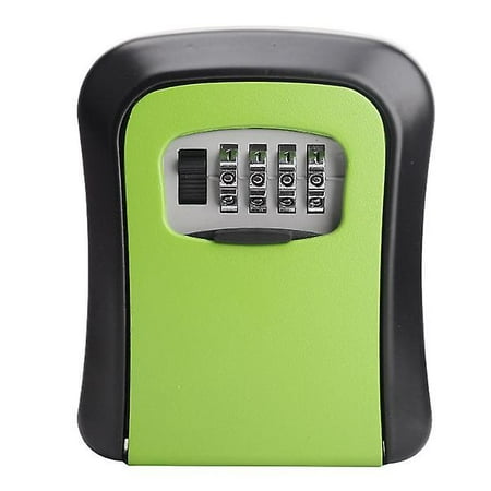 Key Lock Box 4 Digit Combination Wall Mount Key Safe Security Storage ...