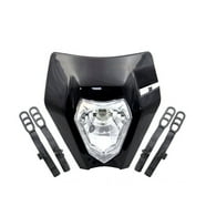 7 in. Universal Headlight Bucket - Chrome with T70X00-SR Ic Iron Cross ...
