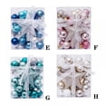 30Pcs Mini Christmas Balls Ornaments with Glitter Star Tree Topper, 3CM ...