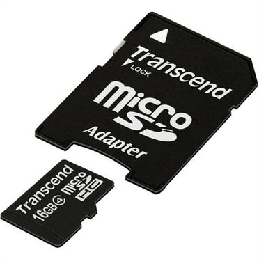 Transcend 8GB High Speed Compact MicroSDHC Class 4 Memory Card with ...