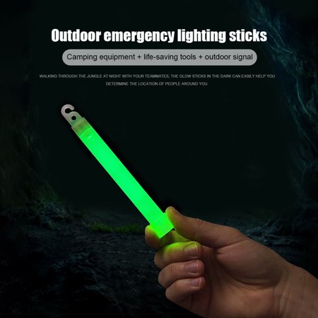 Peggybuy Green LED Glow Sticks for Party Camping Fluorescence Glow In ...