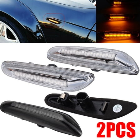 Top-Max 2x LED Side Marker Indicator Light Turn Signal Dynamic For BMW ...