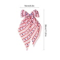4th of July Hair Bows for Women Red White Blue Satin Layered ...