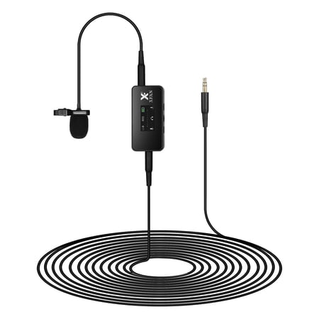XFAN PRO Omni-directional Lavalier Microphone Clip-on Wired Condenser ...