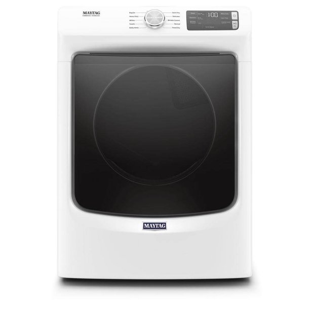 Maytag MED5630HW 7.3 Cu. Ft. White Front Load Electric Dryer with Extra ...
