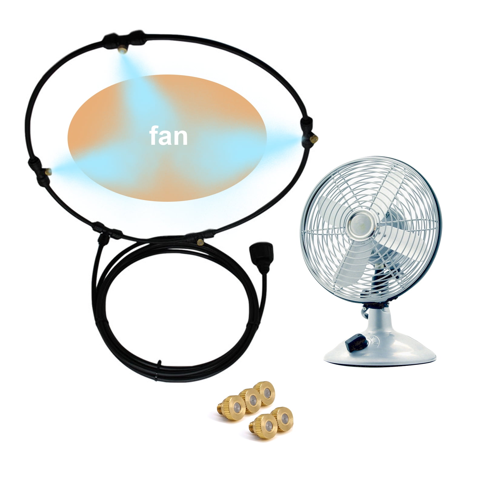 Click here for Amdohai Outdoor Misting Fan Kit For Water Misting... prices