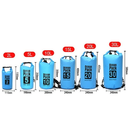 2l-30l Waterproof Dry Bag Sack Floating Canoe Kayak Camping Ocean Pack ...
