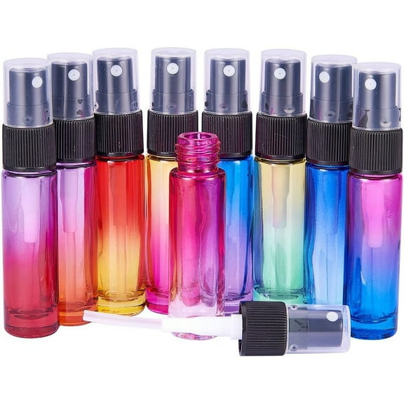 Blue Gradient Color Spray Bottles Glass Vials Tube Perfume Atomizer ...