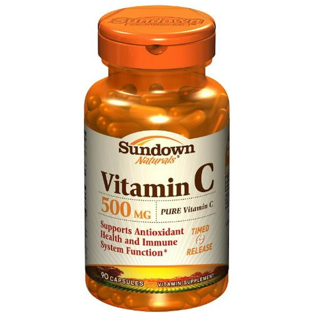 3 Pack Sundown Naturals Vitamin C 500 mg Capsules Time Release 90 ...