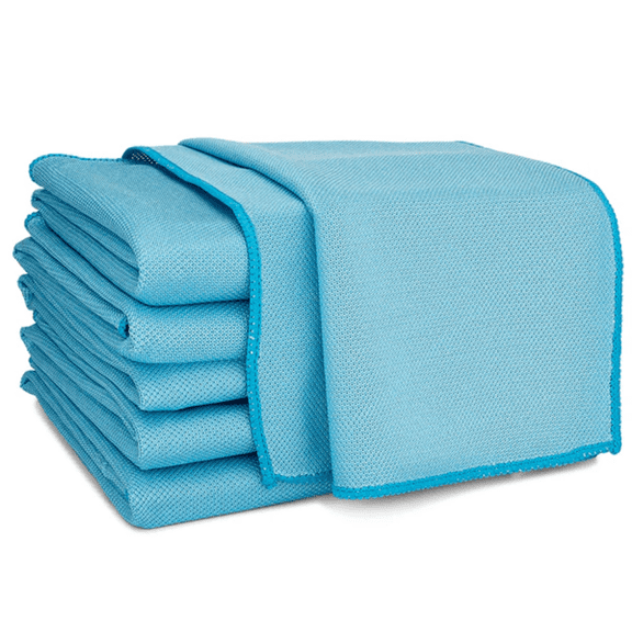 Buff Microfiber Cleaning Cloth | Gray (12 Pack) | Size 16" x 16" | All ...