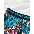 3 Pack Men's Multipack Street Art Boxers, 93% Polyester 7% Spandex, 3 ...
