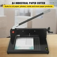 12Inch Stack Paper Cutter Heavy Duty - A4 Commercial Desktop Cutter ...