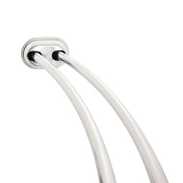 Double Shower Rod, Chrome - 44 x 72 in. - Walmart.com
