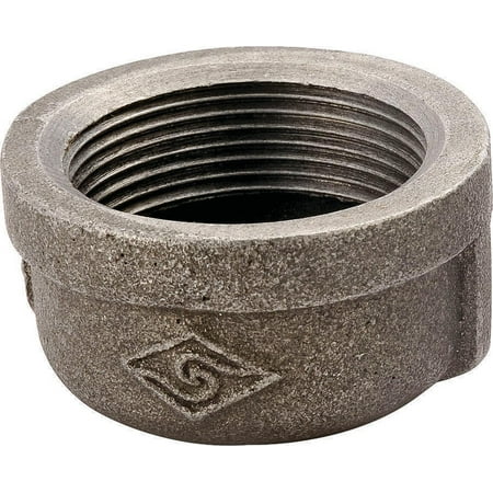 1-1/4" Black Pipe Cap - Walmart.com
