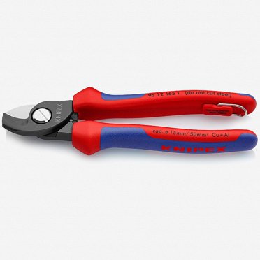 KNIPEX 95 62 190, 7.5-Inch Wire Rope Cutters with Comfort Grip Handles ...