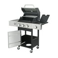 Miniyam 3 Burners BBQ Propane Gas Grill with Side Burner for Outdoor ...
