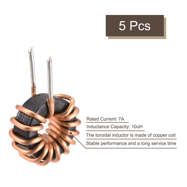 10mH 3A Vertical Toroid Inductor Coils 10 Pieces Uxcell 10Pcs Vertical ...