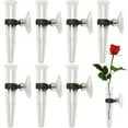 8 Pcs Flower Water Tubes With Suction Cup, Reusable Floral Stem Holder ...