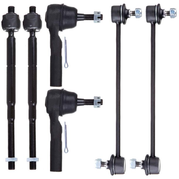 ECCPP Inner Tie Rod Ends Front Sway Bar End Links Outer Tie Rod Ends ...