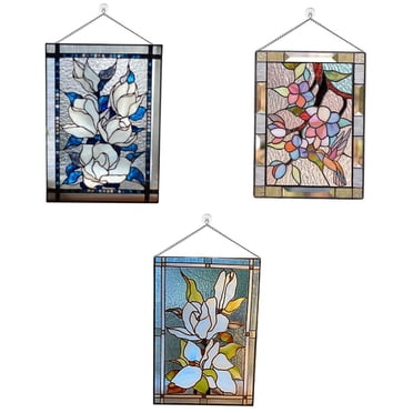 Ebros Louis Comfort Tiffany Four Seasons Autumn Fall Stained Glass Art ...