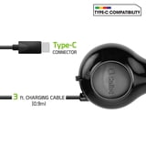 Cellet 3Amp / 15Watt USB Type-C Retractable Car Charger for LG Stylo 4 ...
