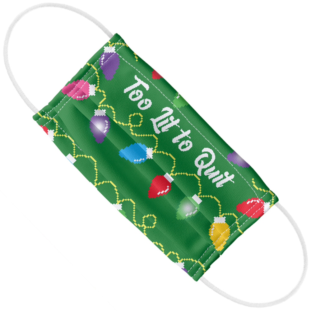 To Lit to Quit 1-Ply Reusable Face Mask Covering, Unisex - Walmart.com