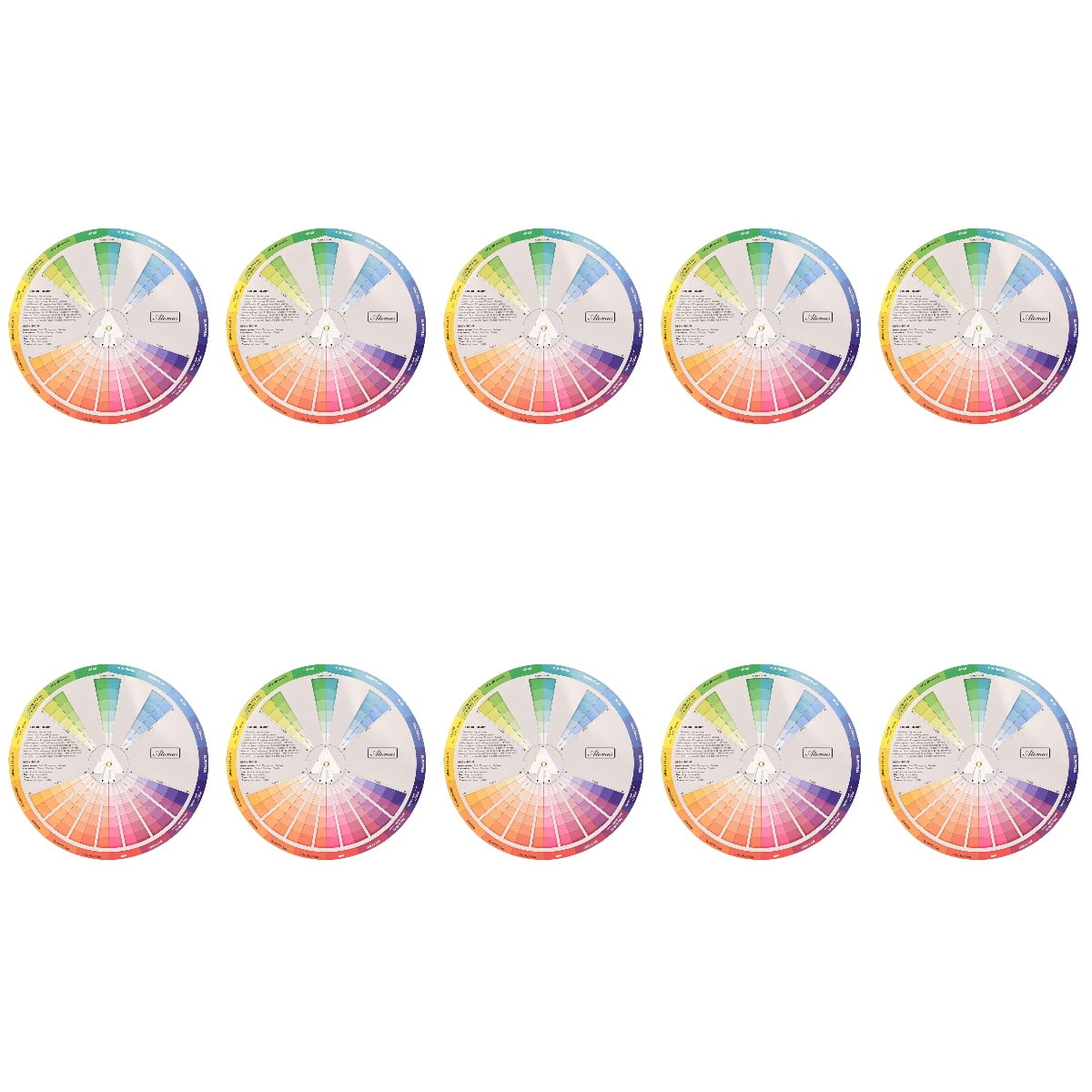 10pcs Creative Color Wheel Color Learning Rotation Wheel Color Board ...
