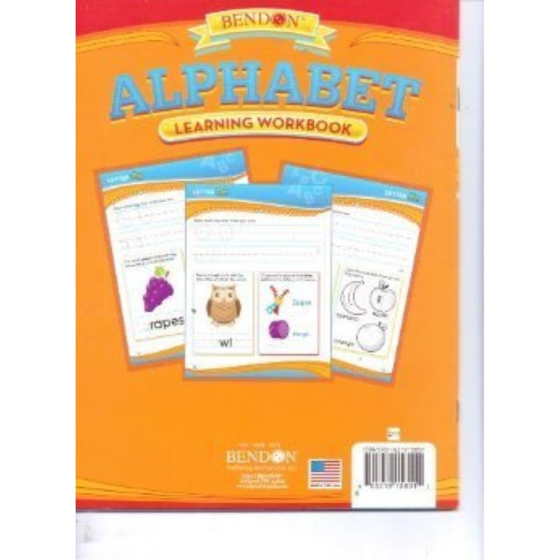 Bendon Alphabet Learning Workbook - Walmart.com