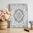 Bohemian Canvas Wall Art for Living Room, Vintage Distressed Grey ...