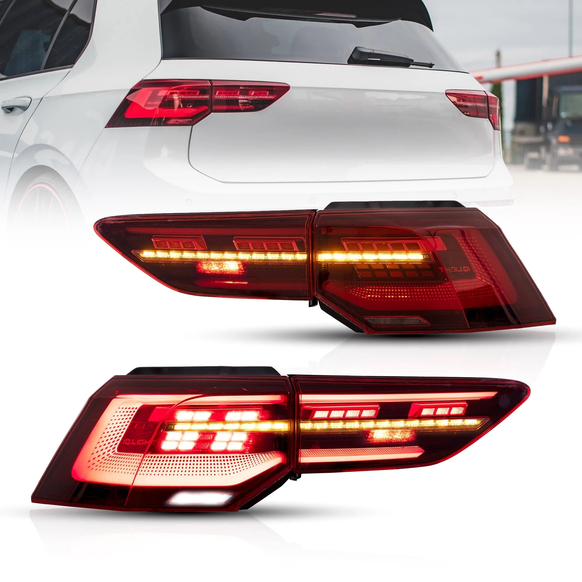 VLAND LED Tail Lights For Volkswagen VW Golf 8 Mk8 2019-2022 With ...